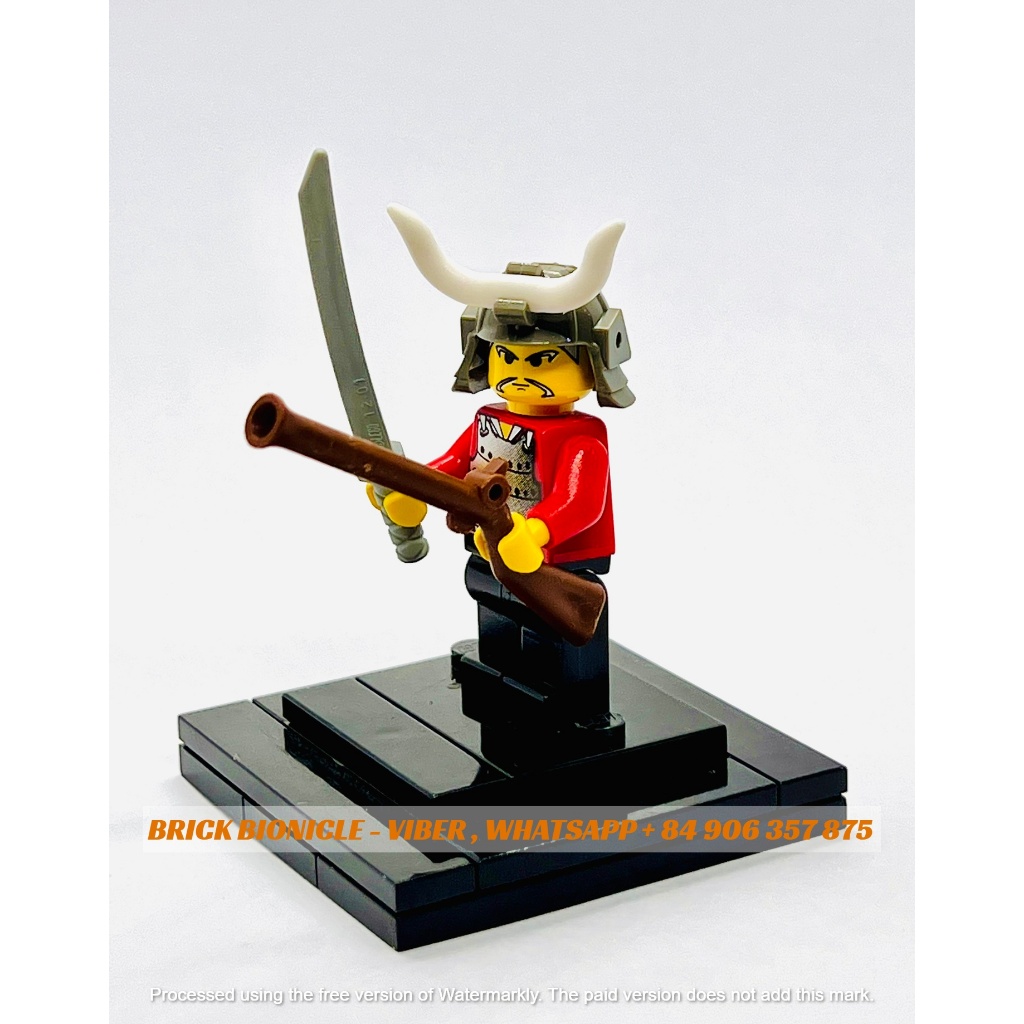 Lego MINIFIGURES AUTHENTIC - LEGO SAMURAI CHARACTER TOY - 3345 RED OLD ...
