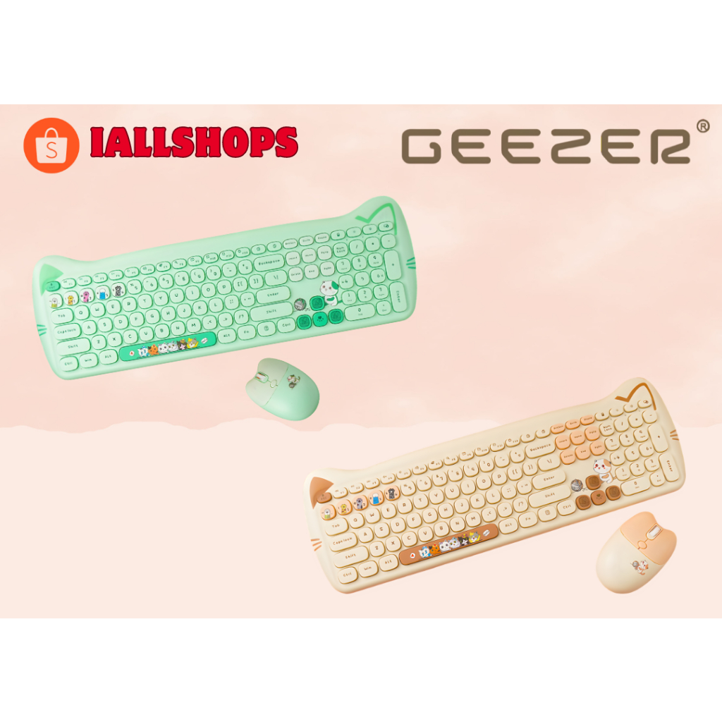 Geezer By MOFII CAT PLUS Wireless Keyboard AND Mouse COMBO (2.4Ghz ...
