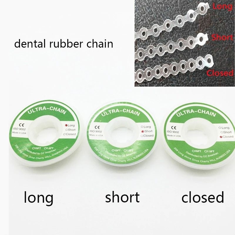 3 Coil Of Power Chain Elastic Chain Used In Orthodontic (Braces ...