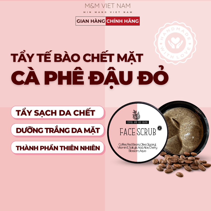 Dak Lak Coffee Facial Scrub and Red Bean Powder for Soft & Radiant Skin | Shopee Malaysia