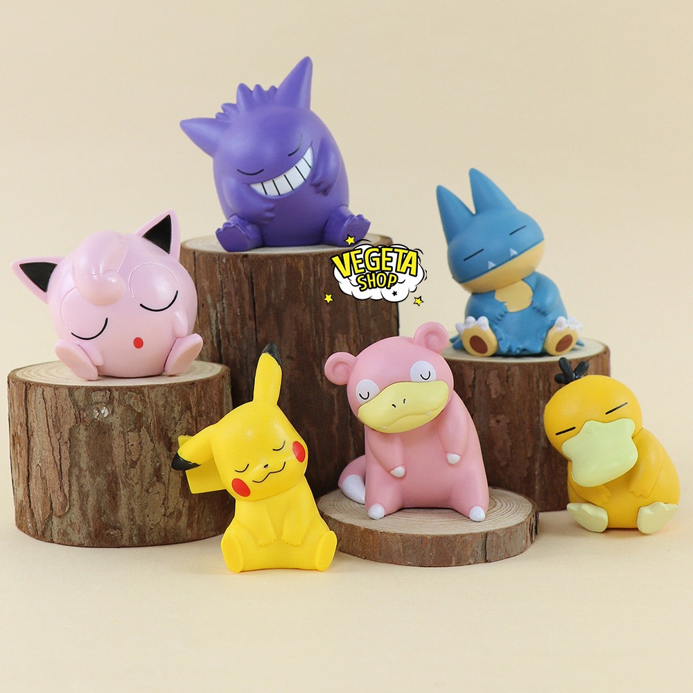 Sleeping Pokemon Model - Pikachu Munchlax Jigglypuff Purin Gengar ...