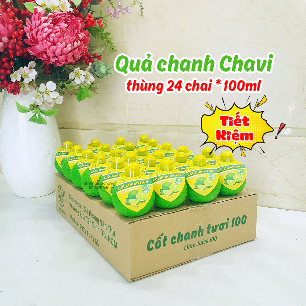 Chavi Lemon Box of 24 bottles * 100ml Fresh Lemon Juice Used to Replace ...