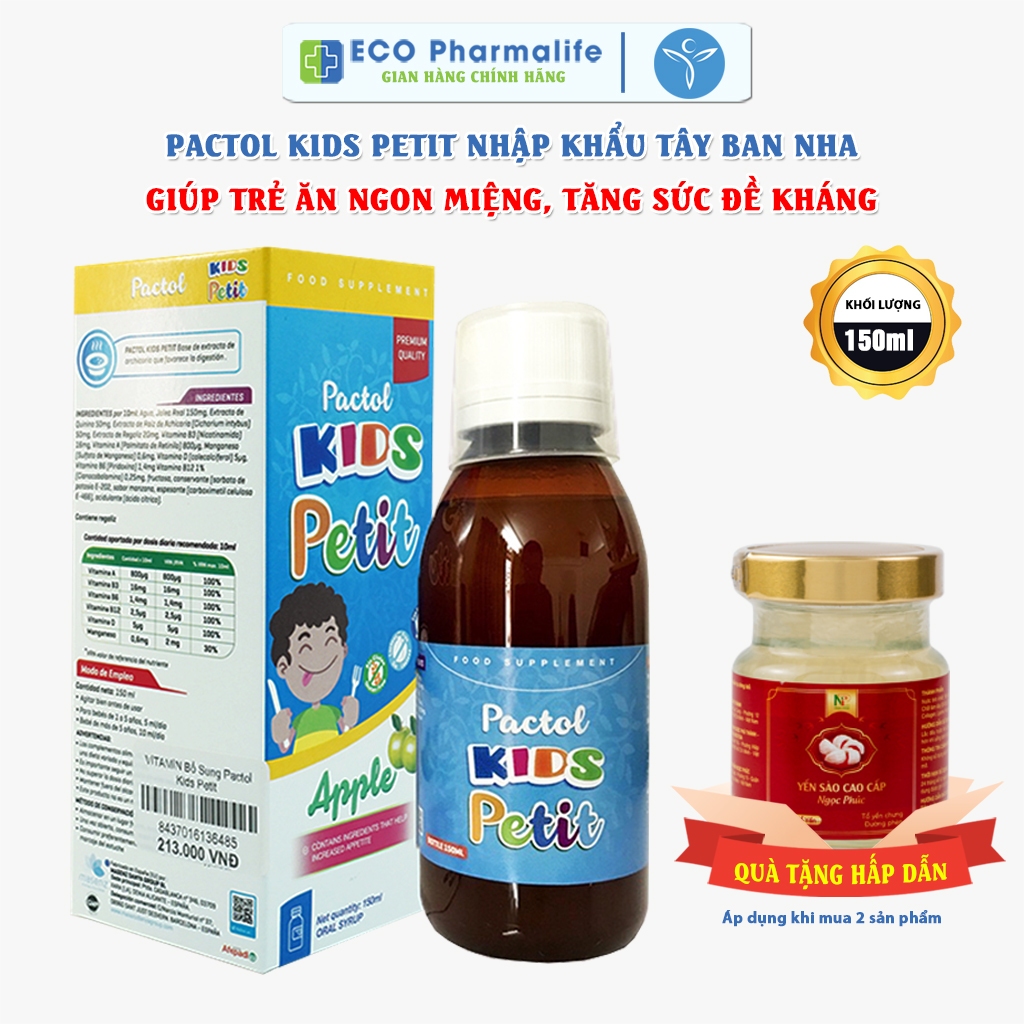 Pactol Kids Petit Delicious Food Syrup 150ml - Supplements Vitamins and ...