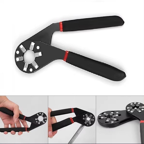 8-inch Multi-Purpose Pliers Adjustable Nut Joints in Triangle Round ...