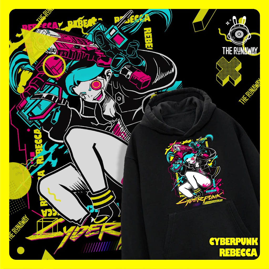 Gamer Hoodie: Cyberpunk - Edgerunners - Lucy, David, Rebecca by The ...