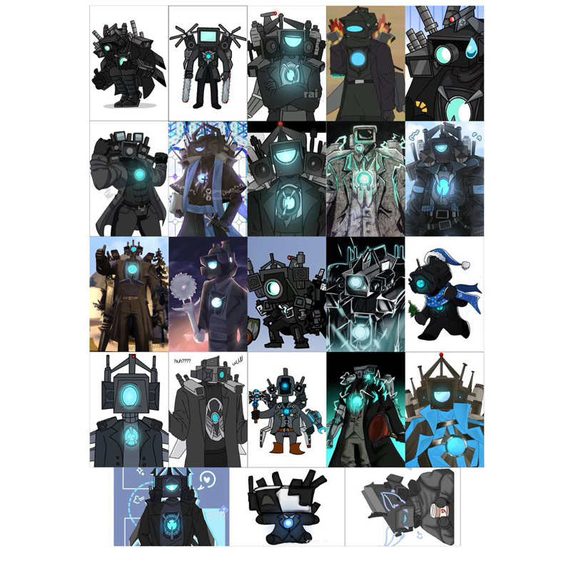 Titan camera man skibidi toilet card photo 23 different photos/ titan ...