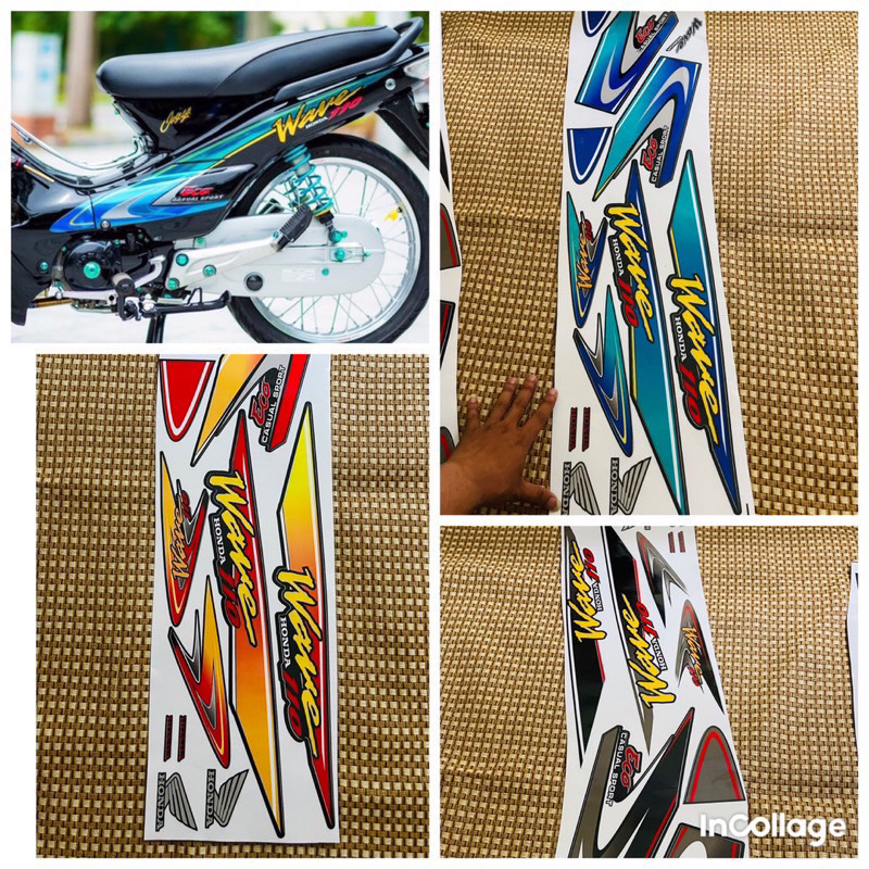 Eco Wave 110 Removable Sticker Small Wave, Thai Wave, ZX Extremely Hot ...