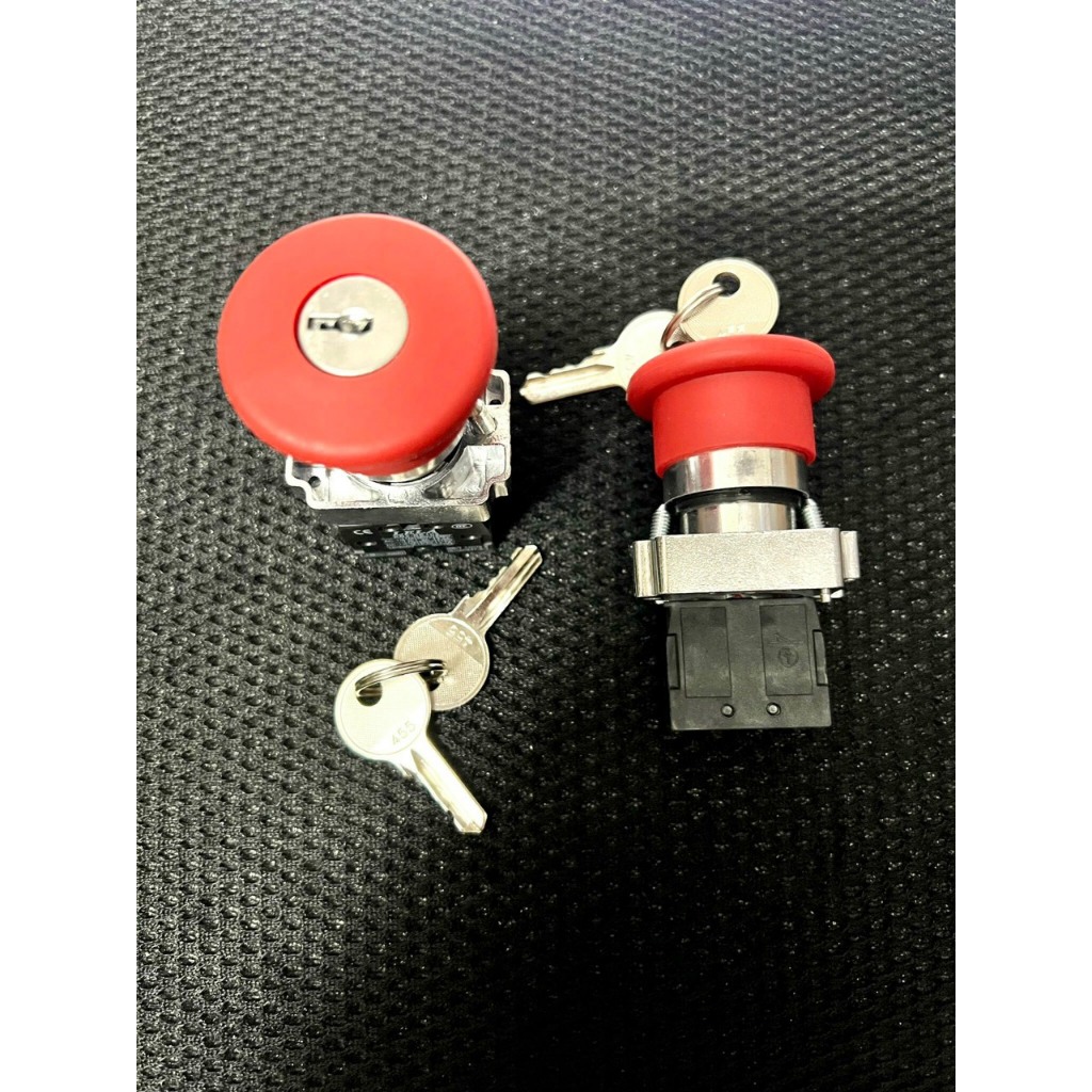 Emergency push button with key, key switch. | Shopee Malaysia