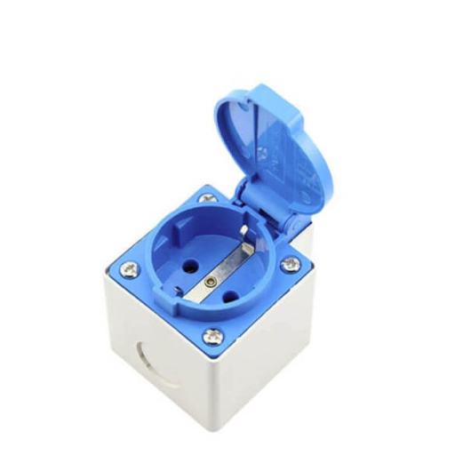 2-pin 16A box-type power outlet for generators Single-phase 2-hole ...