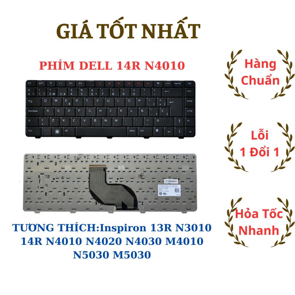 Dell Insprion N4110 ZIN Premium Laptop Keyboard N4050 M4040 M5040 N5040 ...