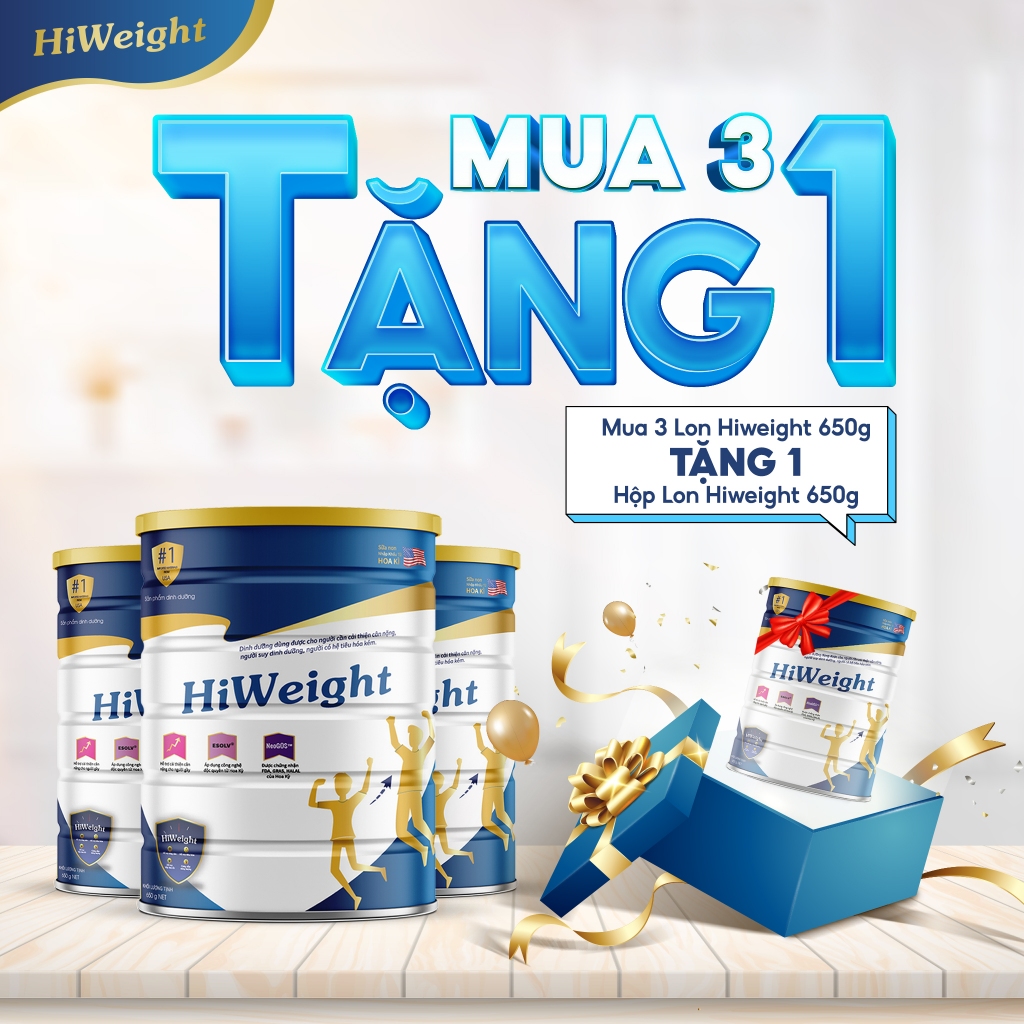 (Buy 3 Get 1 Free 650G Can) HiWeight Weight Gain Colostrum for Skinny ...