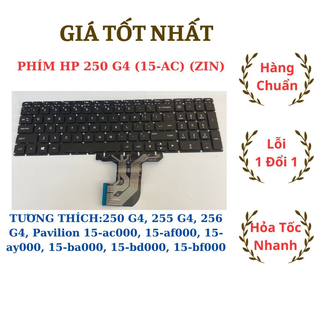 Hp 250 G4 15AC ZIN Laptop Keyboard Premium High Quality Pavilion 15 ...