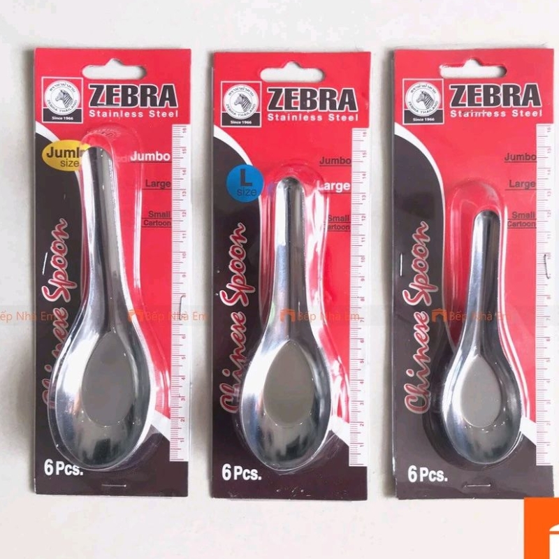 Set Of 6 Scoops (Spoons) High Quality Stainless Steel 430 Zebra Many ...