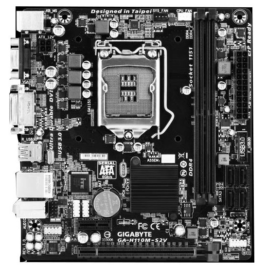 MAIN GA-H110M-S2V Micro ATX Beautiful full-function Form with SL ...