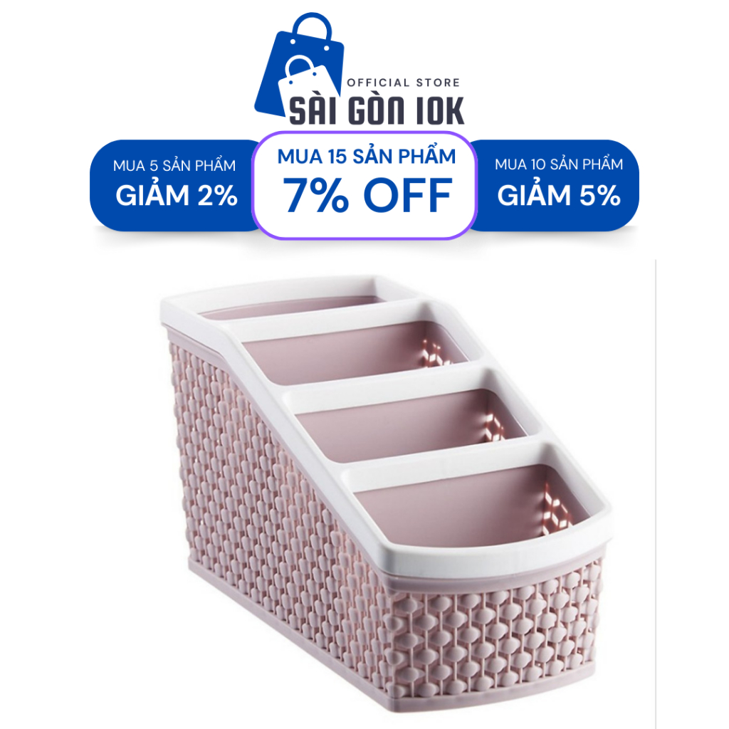 Plastic Utility Tray with 4 Compartments for Desktop - Multi-Purpose ...