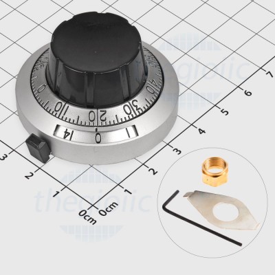 Variable Resistor Screw Cap, Self-Locking B2 Potentiometer 3590S 6.35mm ...