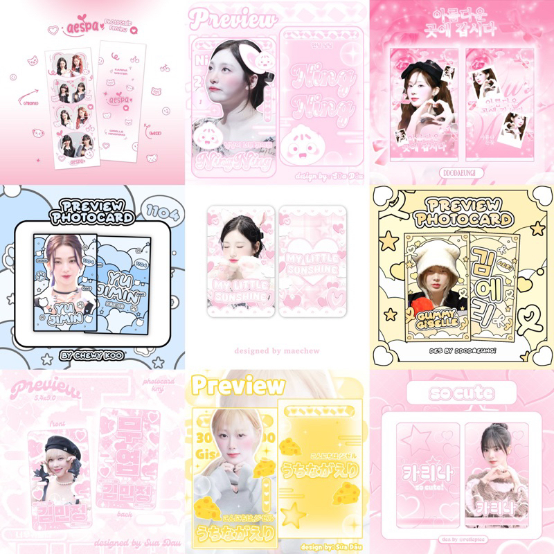 20 DES CARD, UNOFF aespa /mitmit _ Shop | Shopee Malaysia