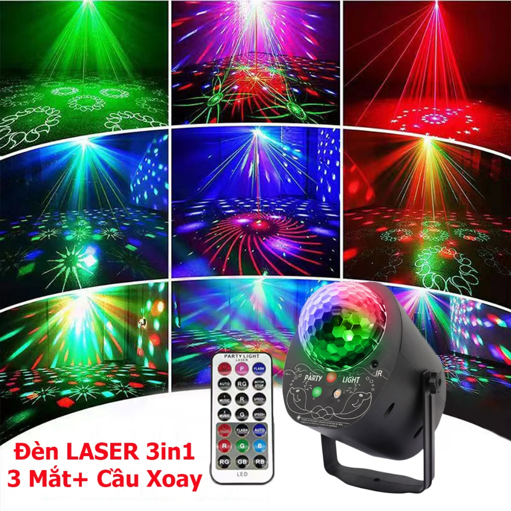 [PRO Version] 3in1 Laser Light with Sound Sensor - Laser Projection ...