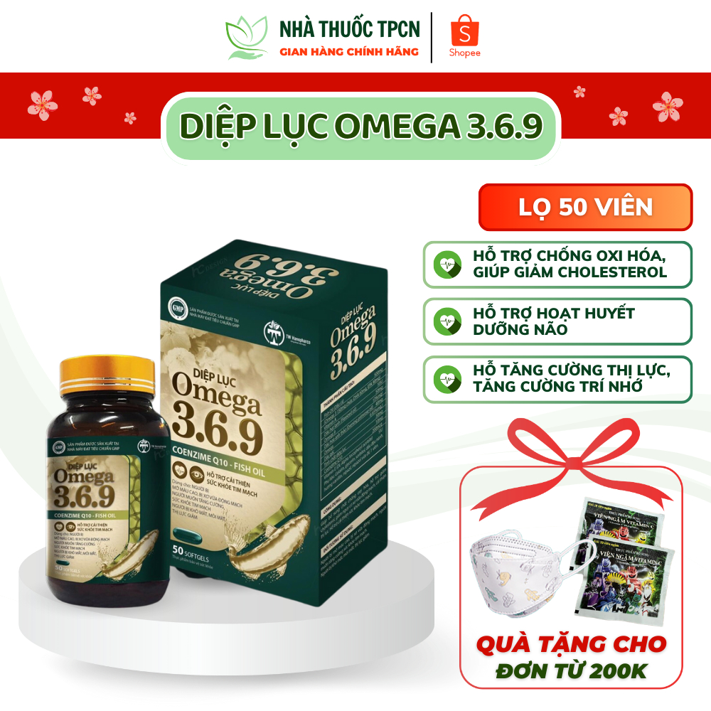 (HN) Omega 3-6-9 chlorophyll, bright eyes, crystal brain, healthy heart ...