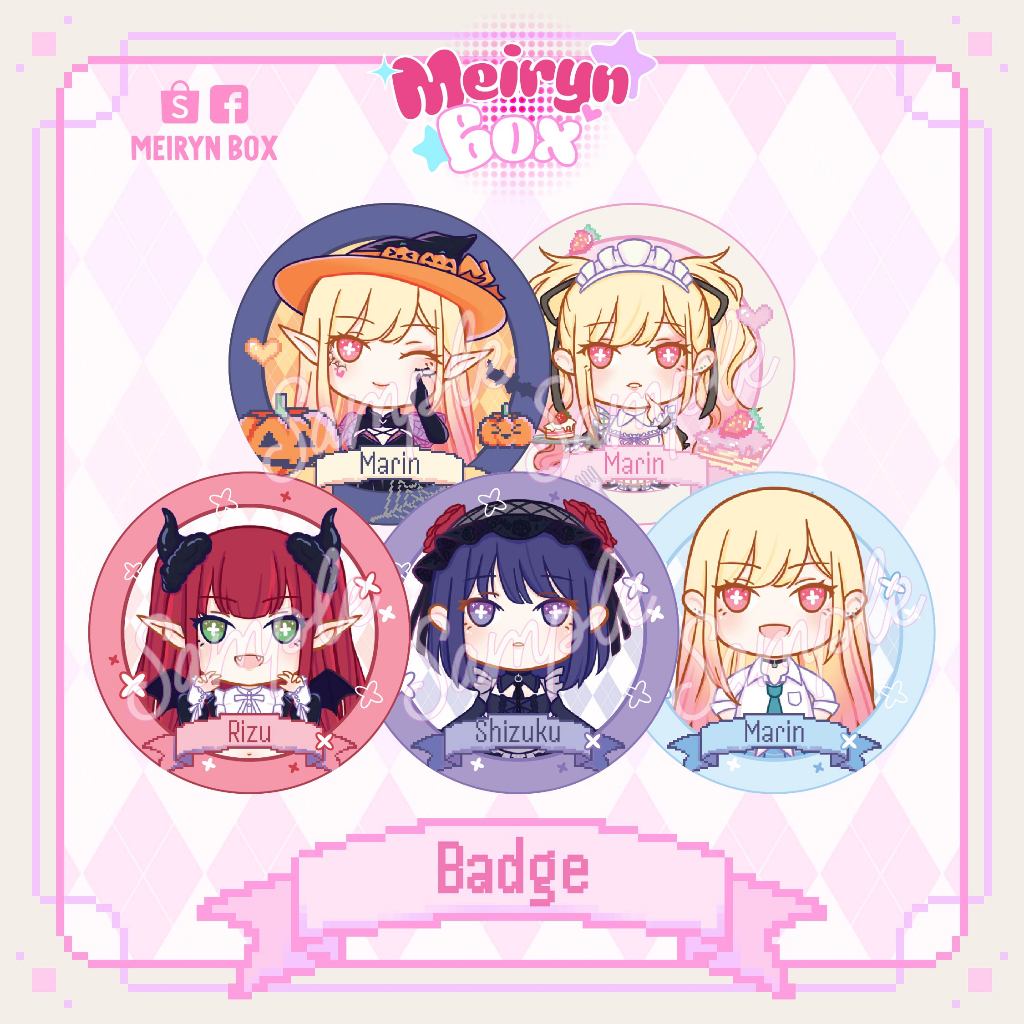 [BADGE] Kitagawa Marin BADGE - My dress-up darling - Sono bisque doll ...