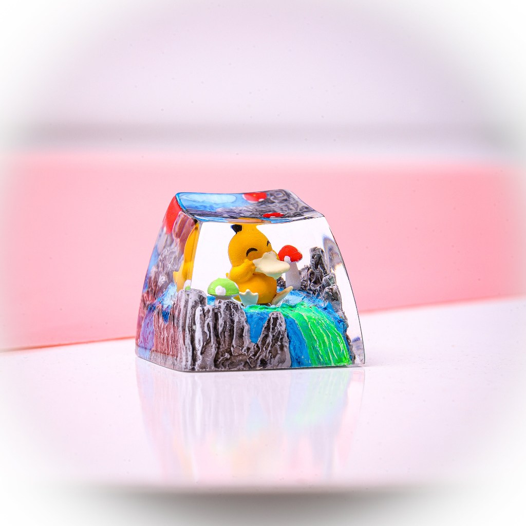 Pokemon Psyduck Keycap For Mechanical Keyboard, Meaningful Birthday ...
