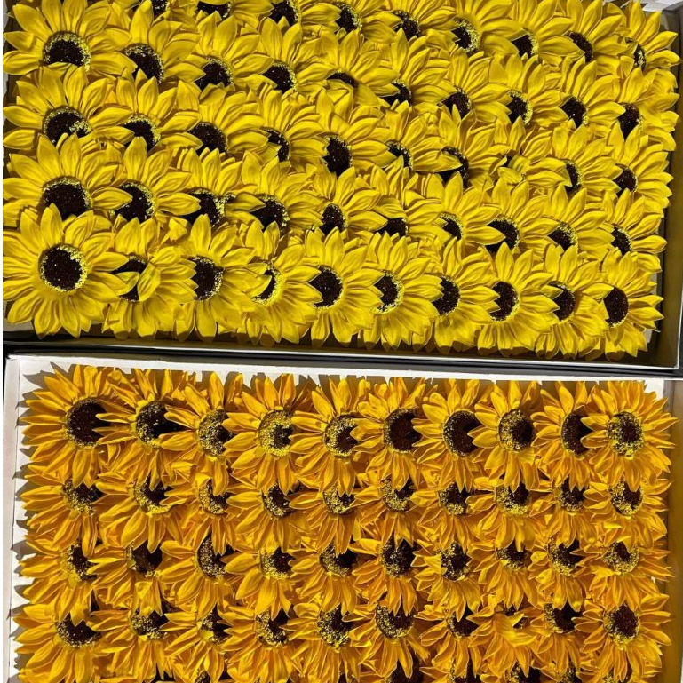 Wax Sunflowers, Odd 1 Sunflower Head Makes Beautiful Flowers for March ...