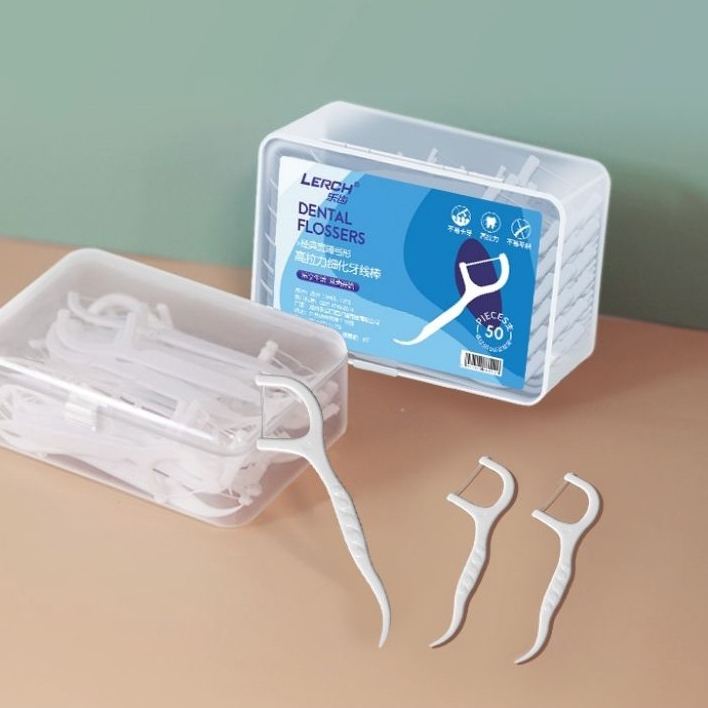Box Of 50 Sterile Floss. Floss Flos Floss. Thread For Oral Care And ...