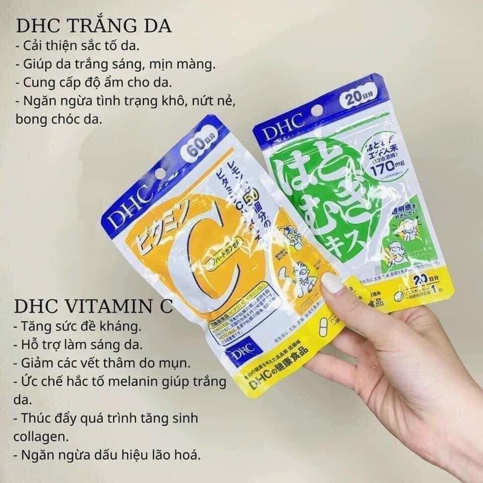 Combo DHC Vitamin C skin whitening pills 120 pills & Skin whitening 60 ...