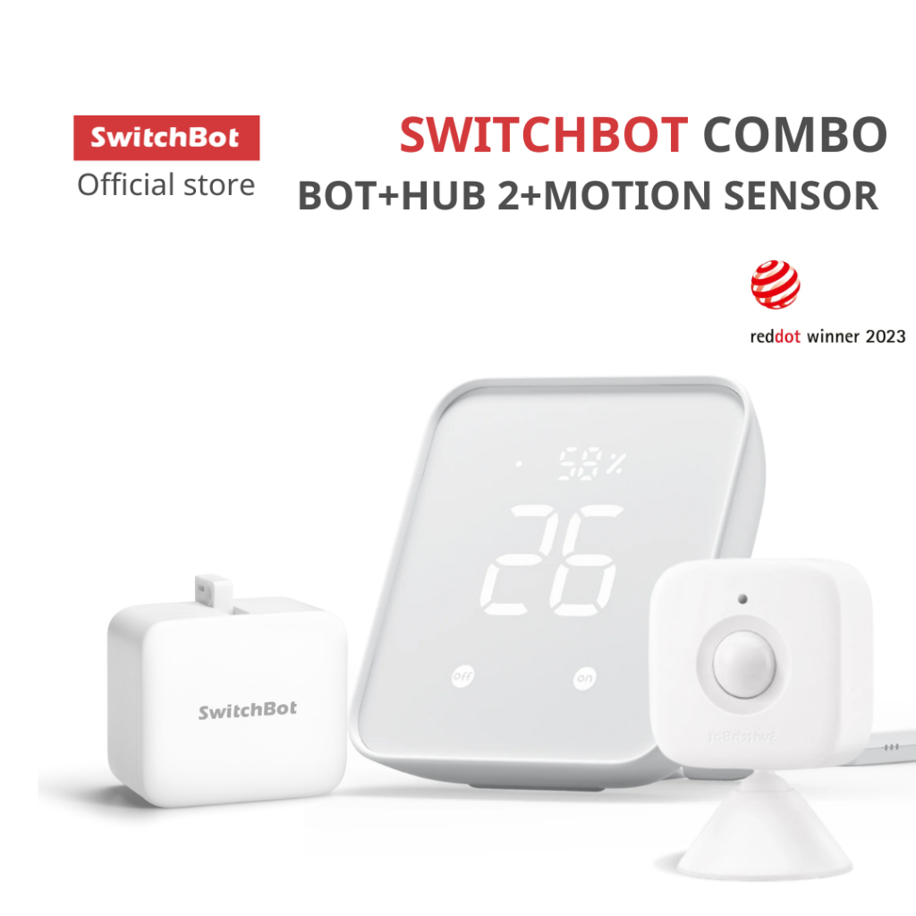 Switchbot Smart Combo Hub 2 central control + SwitchBot Bot switch ...