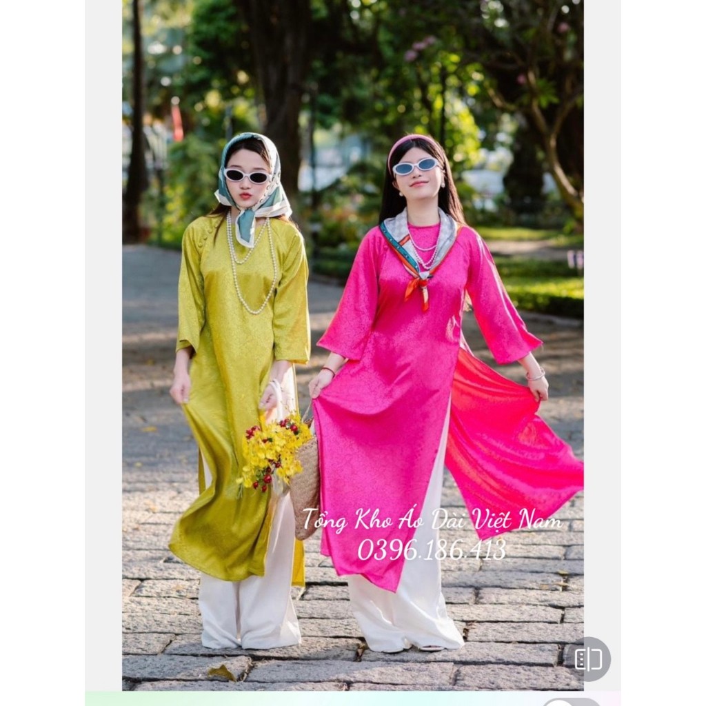 Ao Dai Brocade Down, Ao Dai CNY 2024 - Huong Giang Ao Dai | Shopee Malaysia