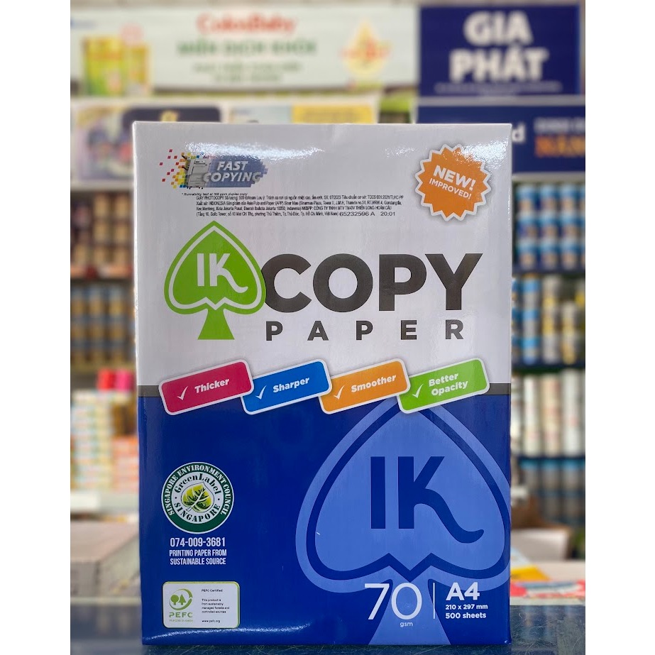 Paper Ream A4 70 gsm IK Copy (500 Sheets) | Shopee Malaysia