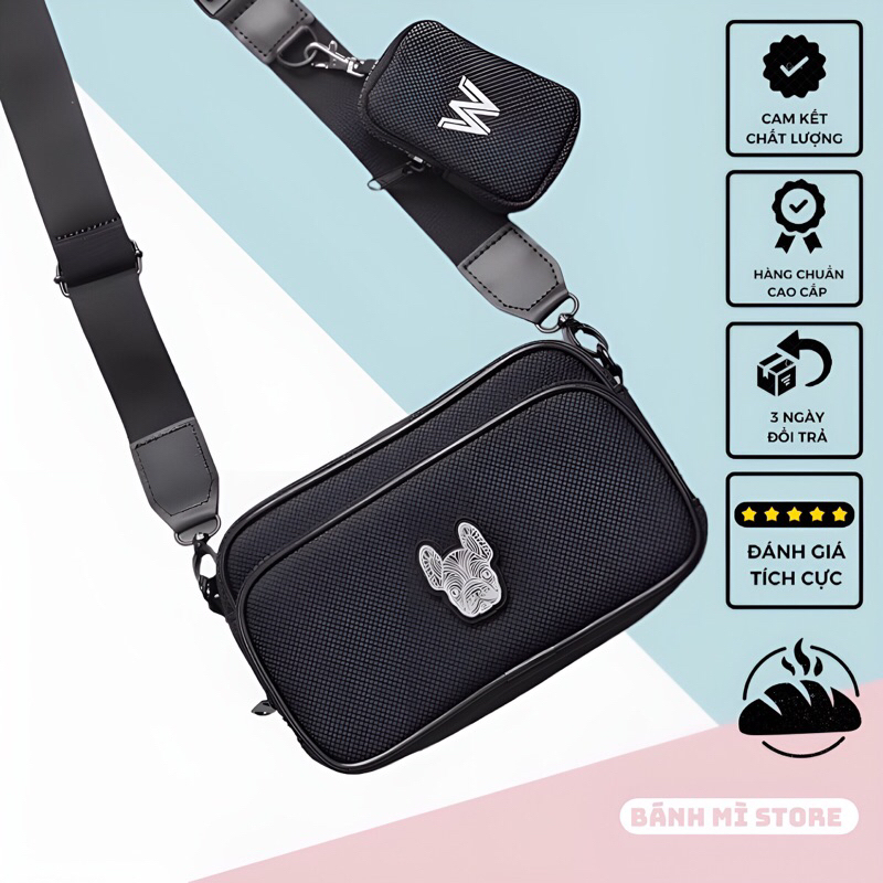 Life Work Logo Silicone Crossbody Bag for Men and Women Made of High ...