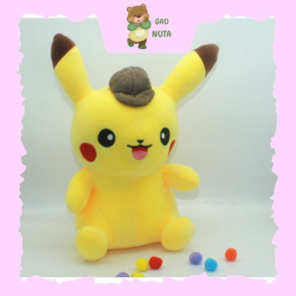 Pikachu Stuffed Animal with Hat - Cute Pikachu Teddy Bear with Hat NUTA ...