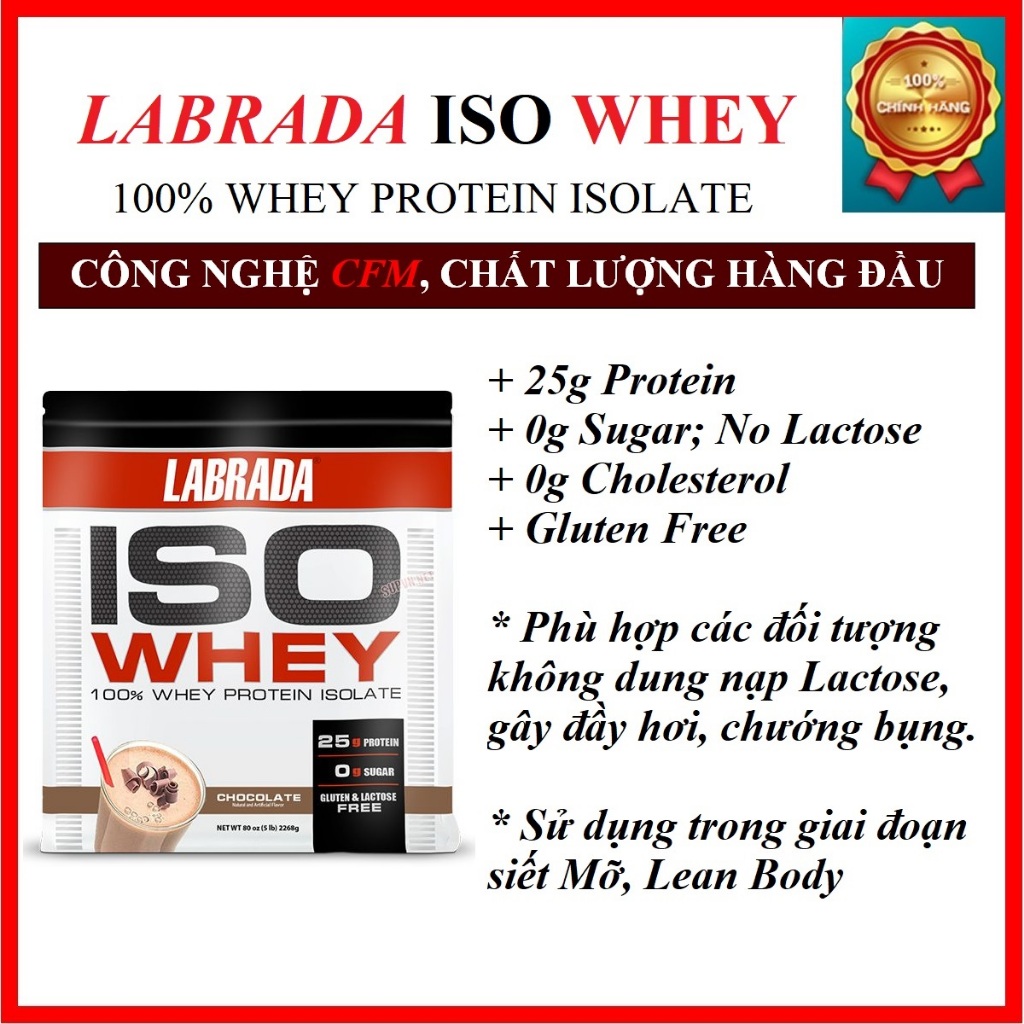 Labrada Iso Whey 5Lbs 2,3kg [Genuine] - Premium Protein Supplement ...