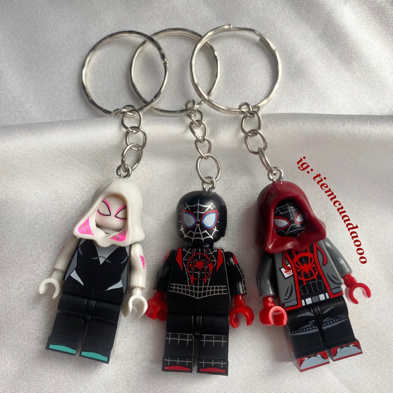 LEGO Spiderman Keychain Double Spiderbag [LEGO ANIME HOOK IS AVAILABLE ...