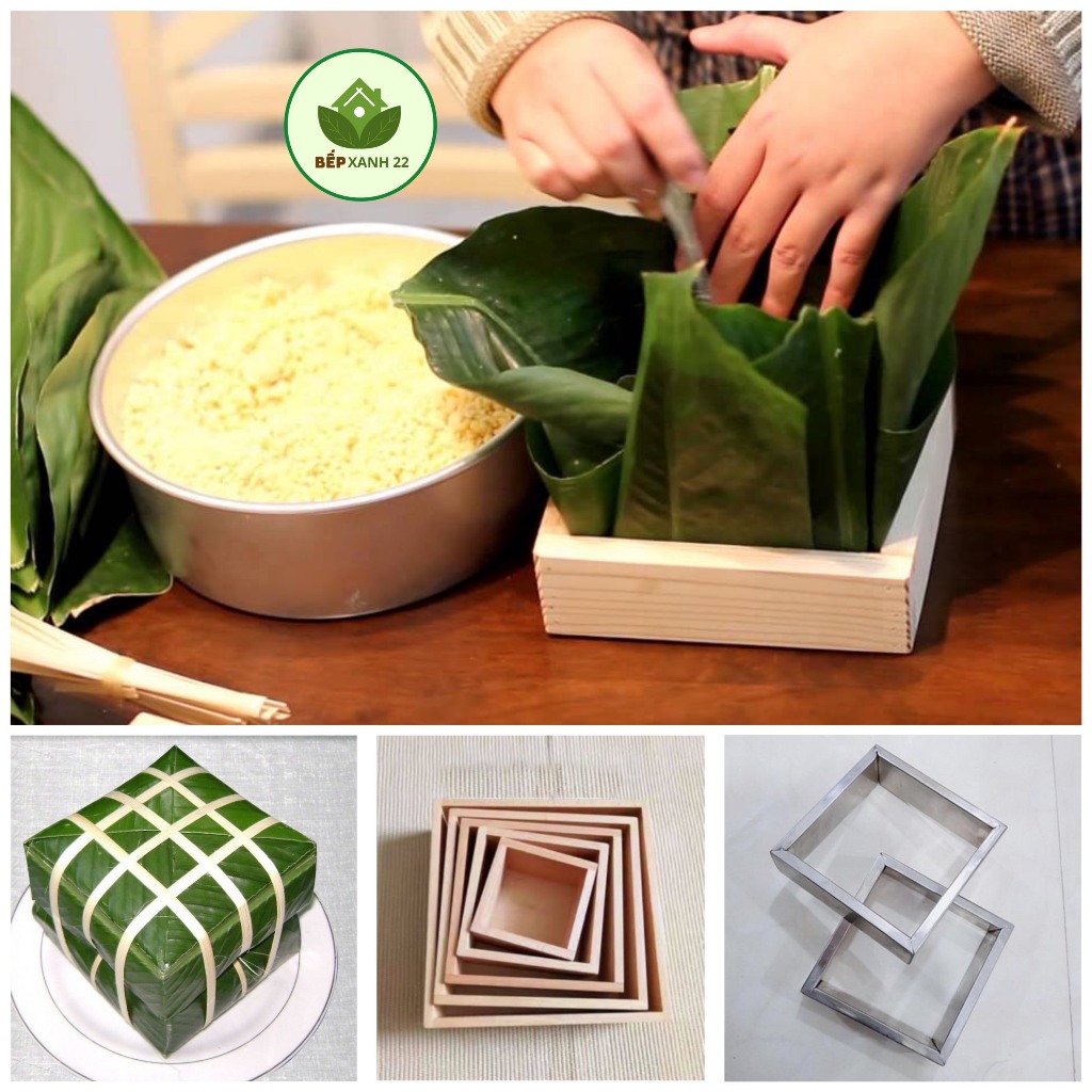 Smart banh chung mold, traditional cake standard mold, lang Lieu Moc ...