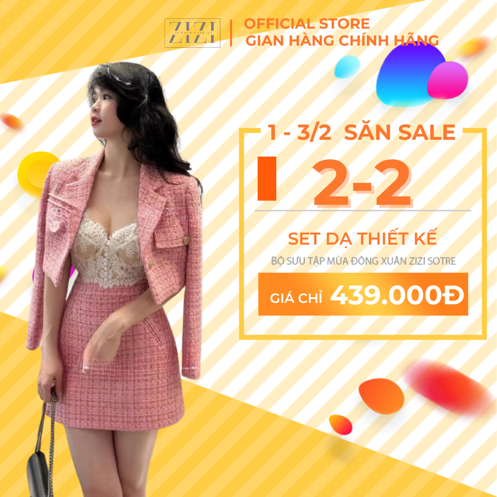 Zizi Famous tweed Design Set With 2 Super hot Pink And Luxurious Pepper ...