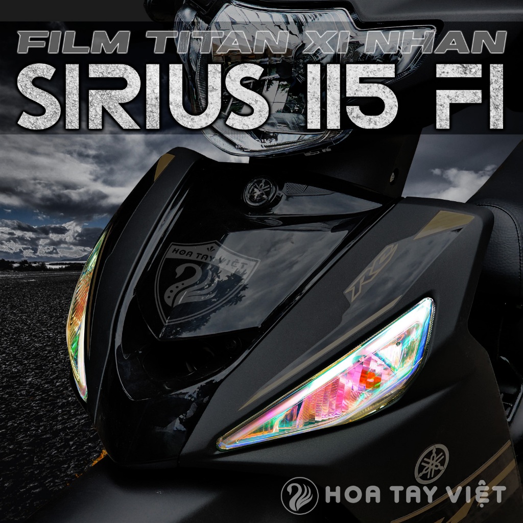 SIRIUS 115 FI turn signal titanium color sticker protects and creates a ...