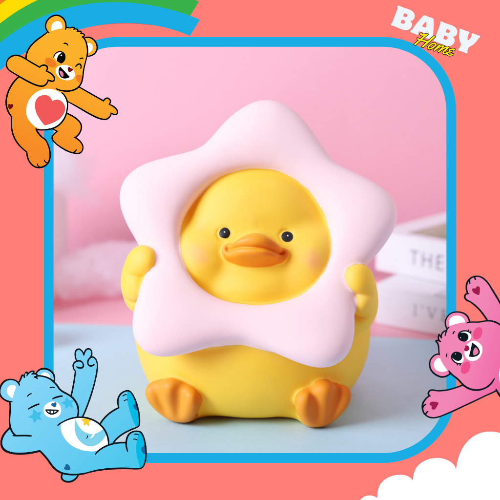 Duck Coloring Plaster Statue - Baby Coloring Toy With acrylic Brush And ...