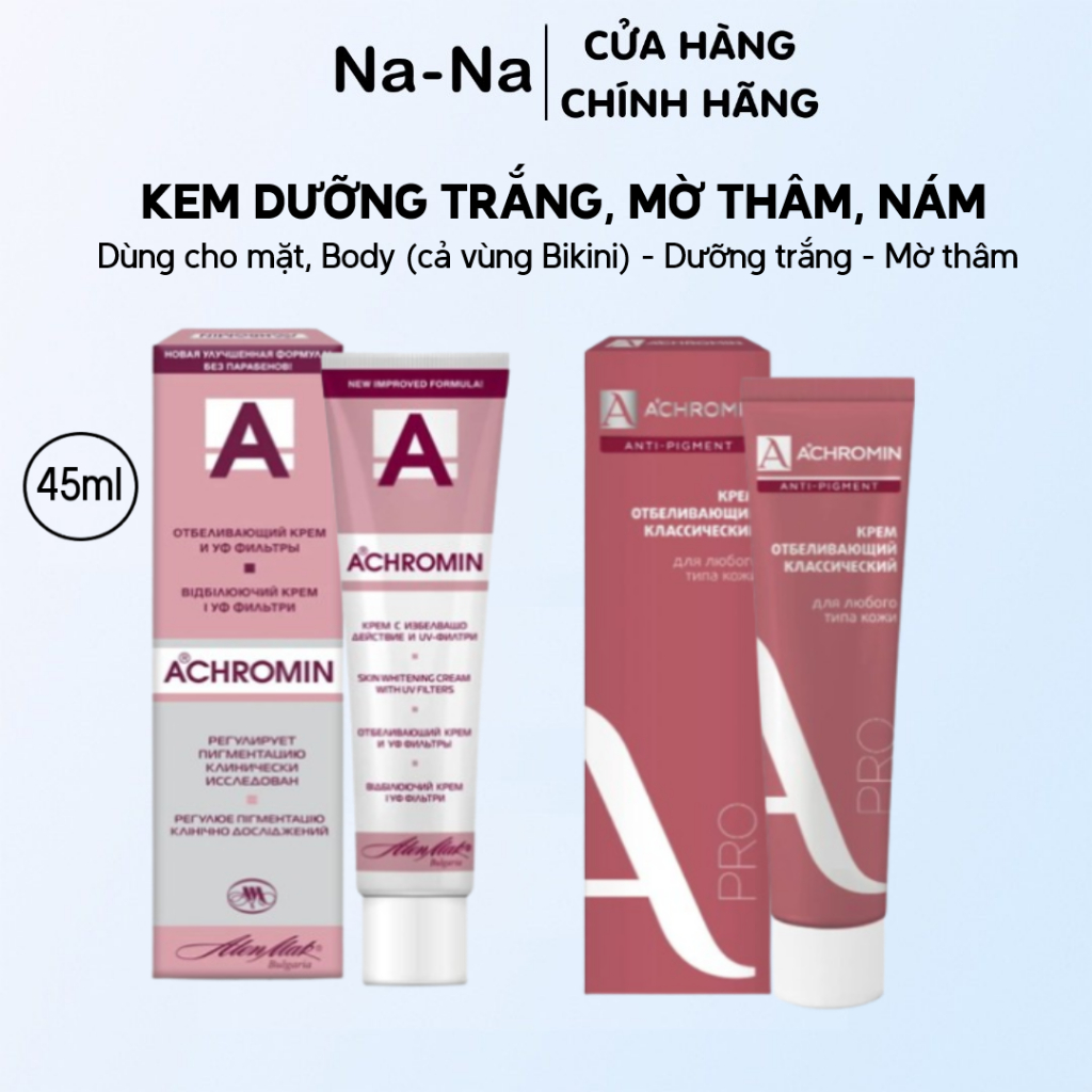 Achromin topical cream 45ml helps whiten skin, reduce freckles, dark ...