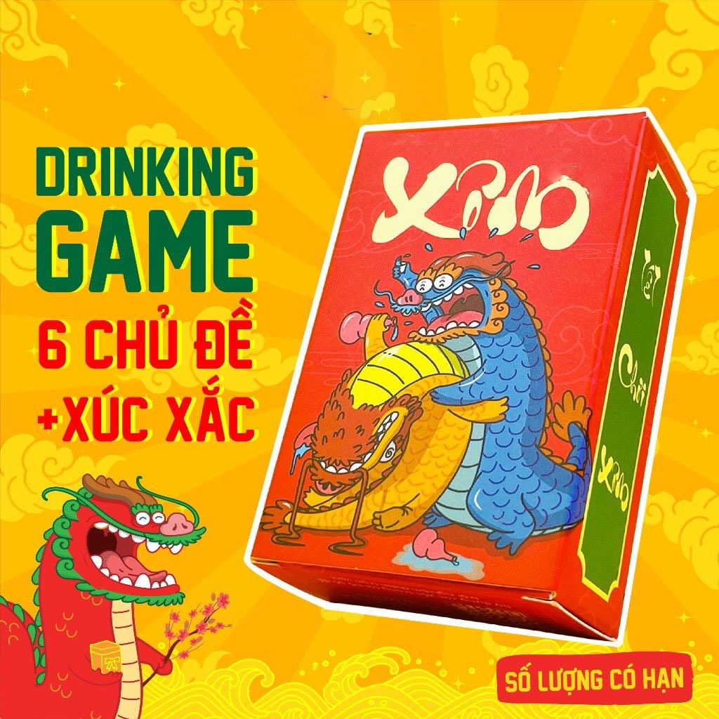 Xom deck CNY 2024 drinking game Long Fat, group drinking cards for CNY ...
