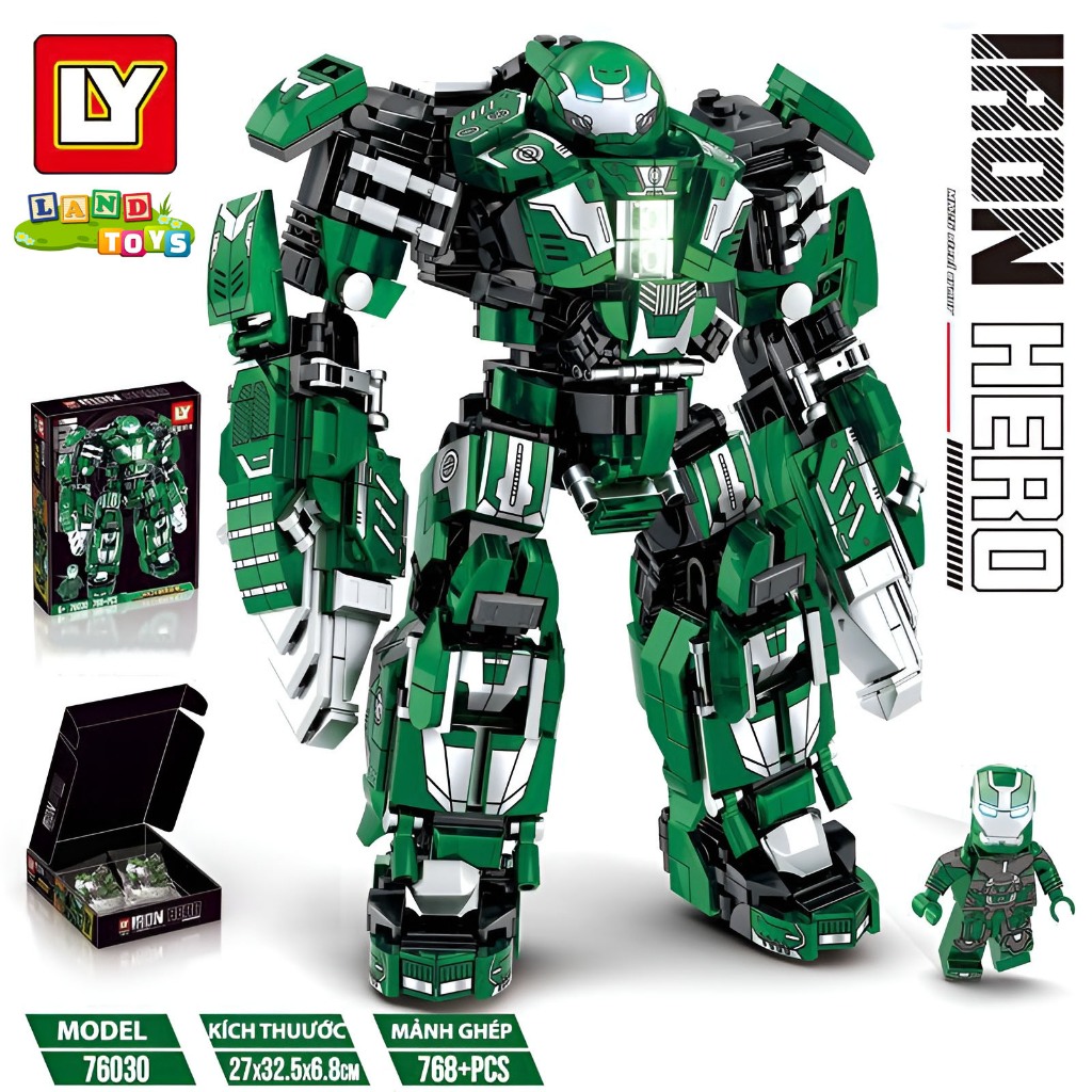 Ironman Hulk Buster MK26 Robot Model Puzzle Assembly Toy Model LY76030 ...