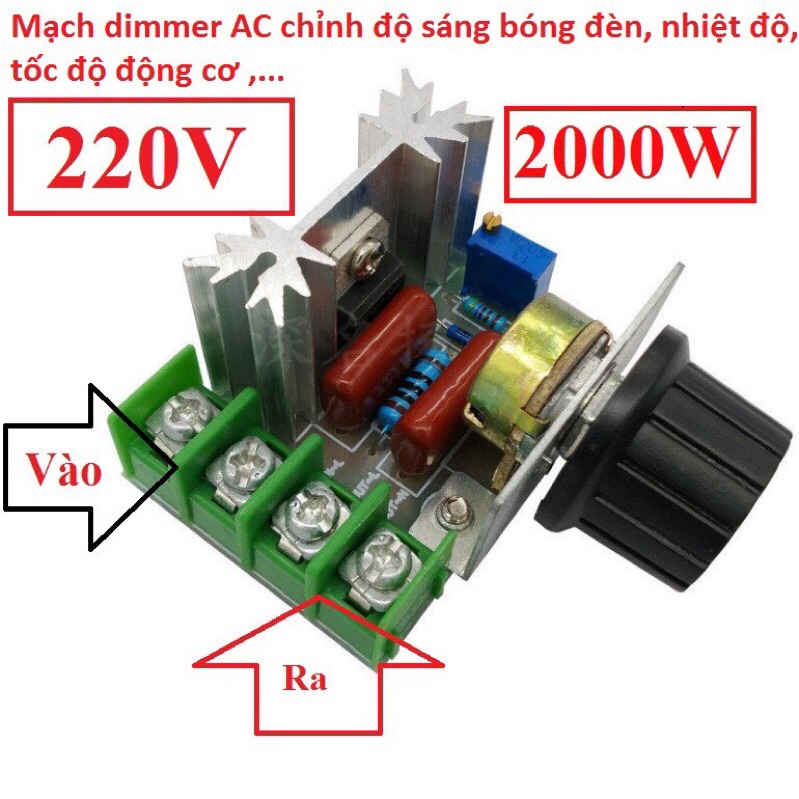 Potentiometer Control Motor Speed Ac Bulb Brightness 220v 2000w