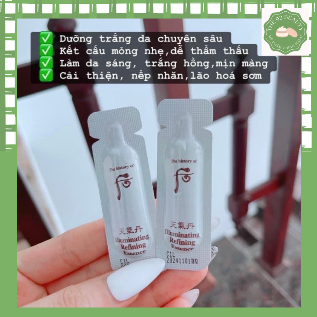 Combo of 30 Whoo oriental whitening Essence sample packs - Whoo ...