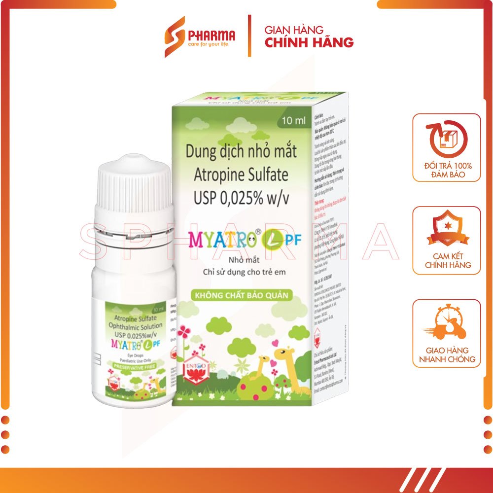 Myatro L PF 0.025% – Eye drops that slow down myopia progressive in ...
