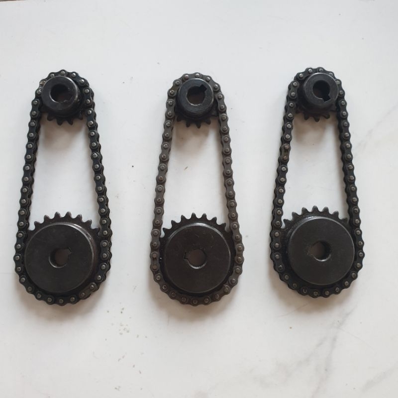 10-wheeled Shaft Steel Chain Sprocket Set Manufacturing Model RC 4 ...