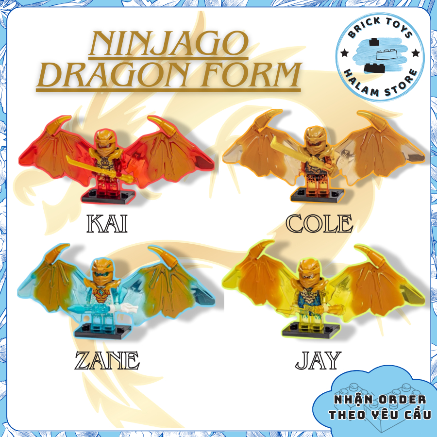 Ninjago Dragon Form minifigures assembly toy - ninja season 16 Dragon ...