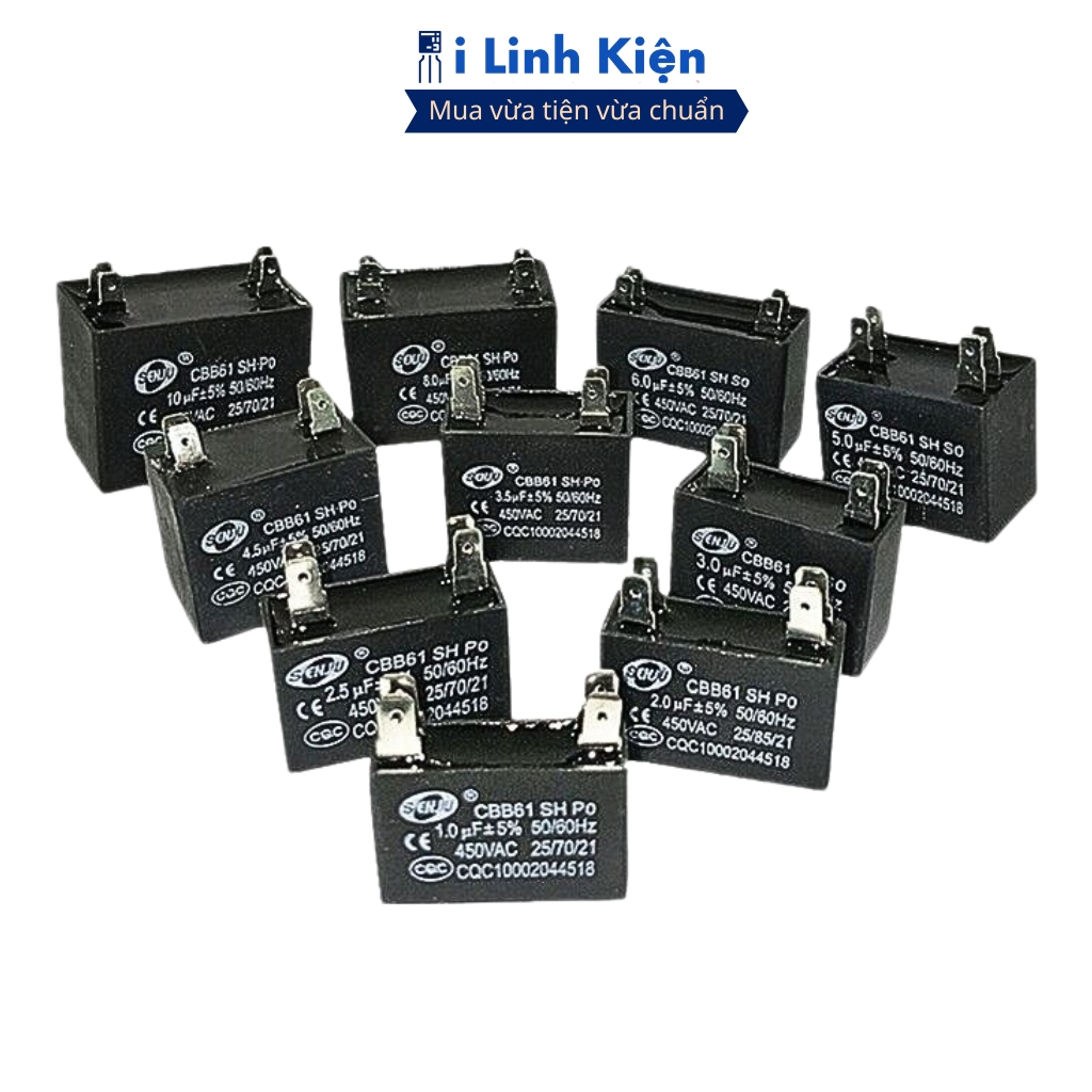 Genuine ilinhkien 4-pin air conditioner condenser fan capacitor with ...