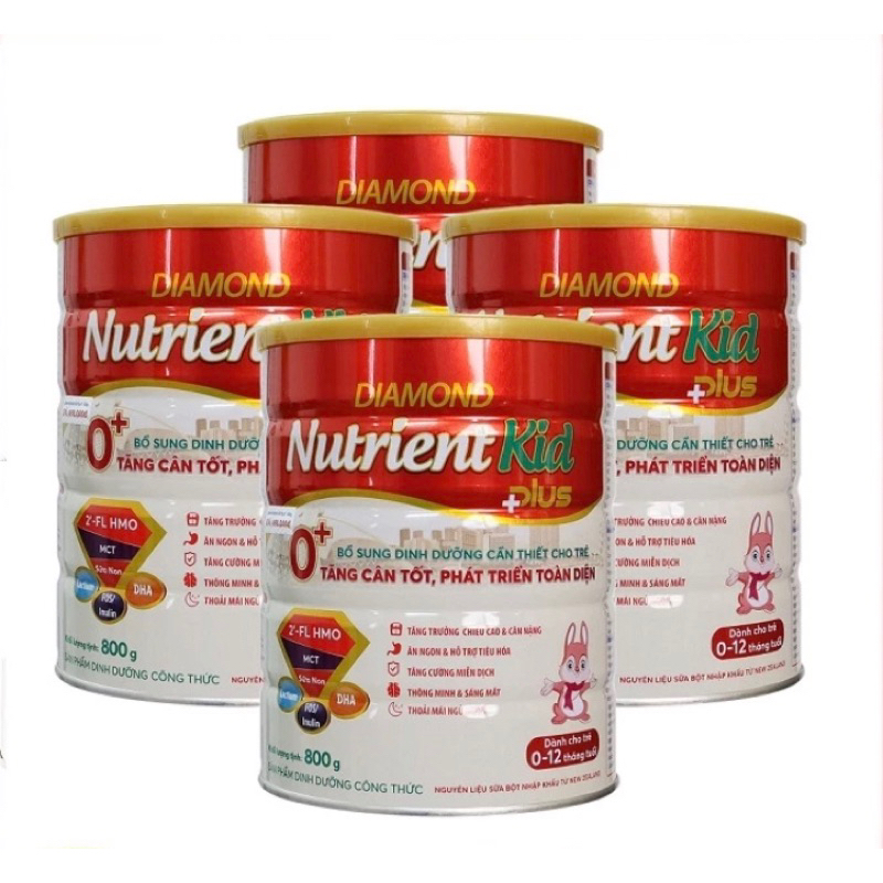 [New Model] Combo of 4 Cans of Nutrient kid Plus Milk 0+, 1+ 800g to ...