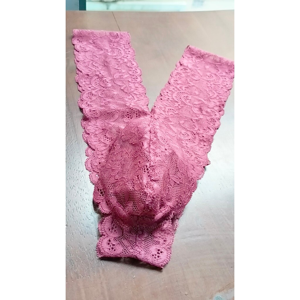 Men's Brief RenY wine red lace underwear Q93 | Shopee Malaysia